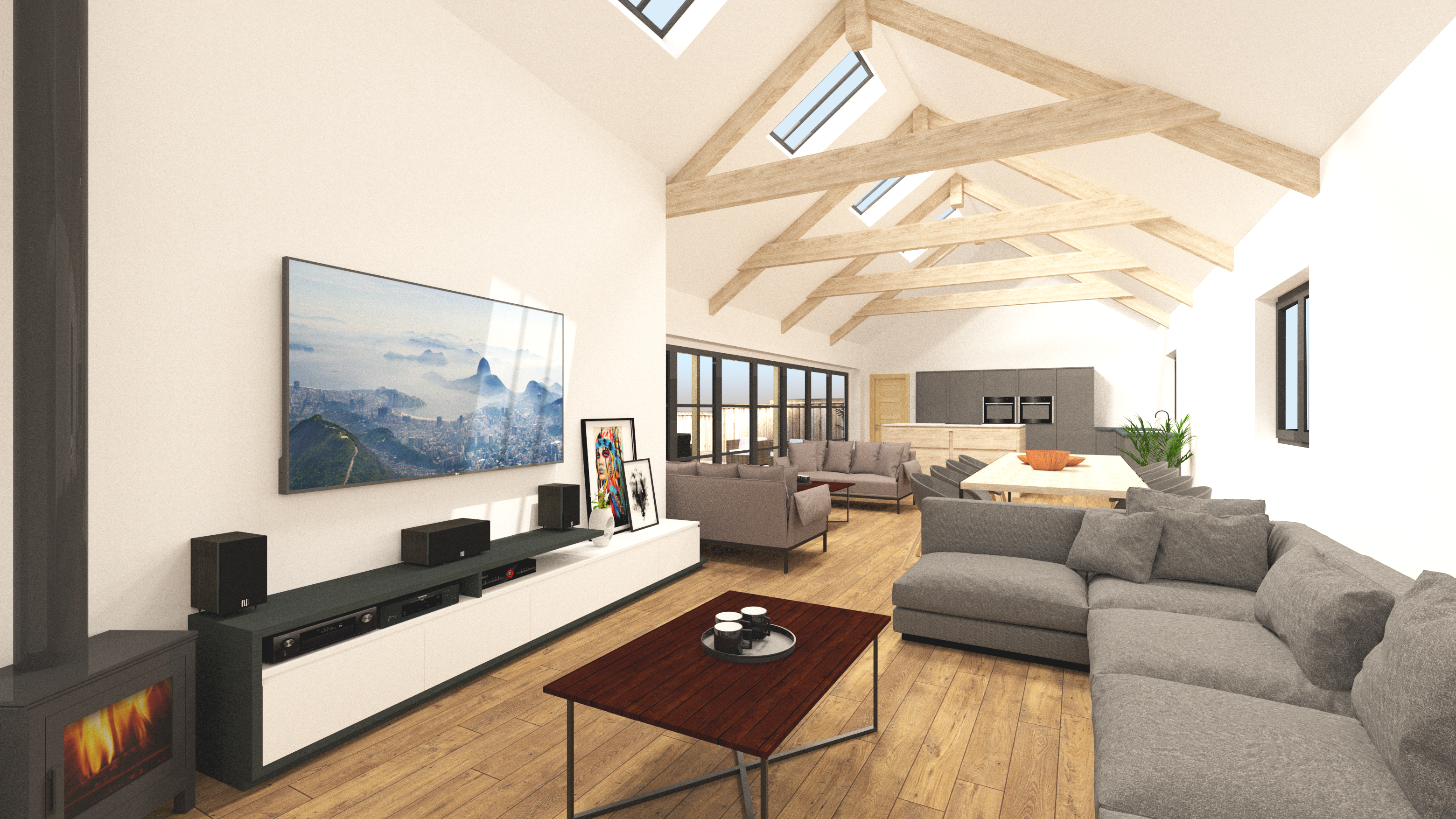 3D internal visualisations | Tom Frowde Architects