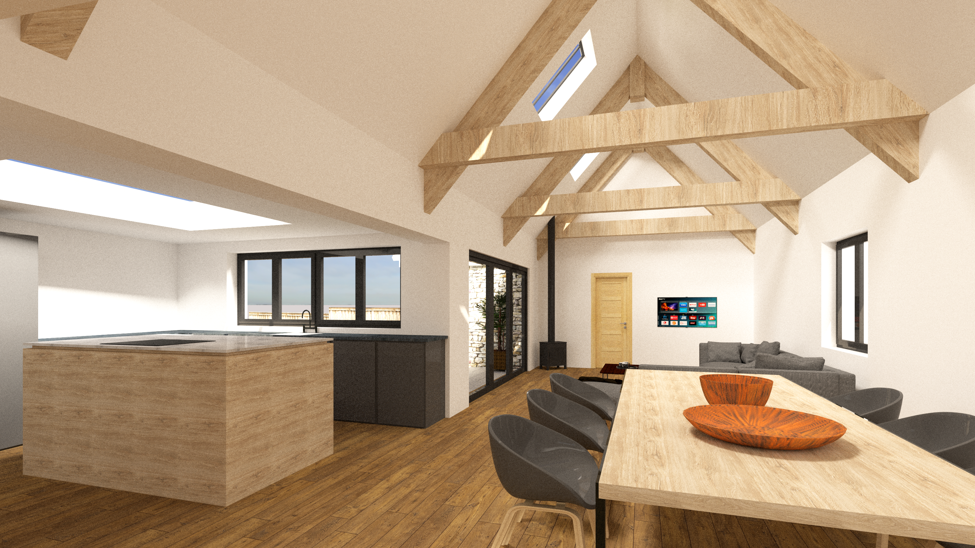 3D internal visualisations | Tom Frowde Architects